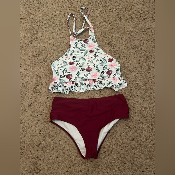 Missoni for Target | Swim | Target Size L Maroon Bottoms Floral Halter ...